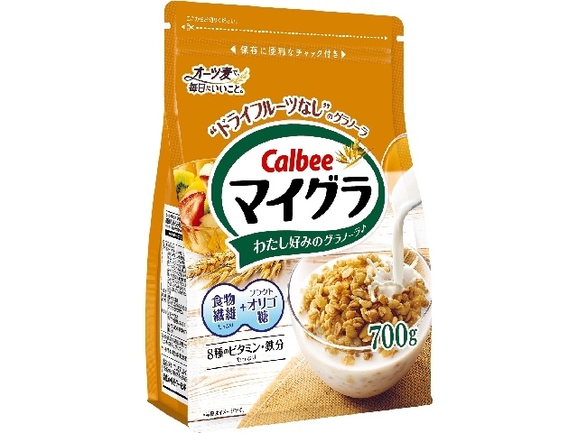 カルビー マイグラ 700g | 商品紹介 | お菓子・駄菓子の仕入れや激安ネット通販なら菓子卸問屋タジマヤ
