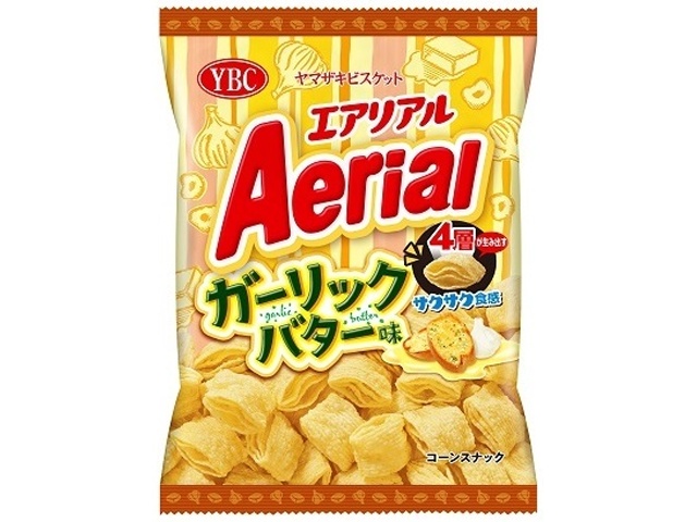 YBC エアリアル ガーリックバター味65g | 商品紹介 | お菓子・駄菓子の仕入れや激安ネット通販なら菓子卸問屋タジマヤ