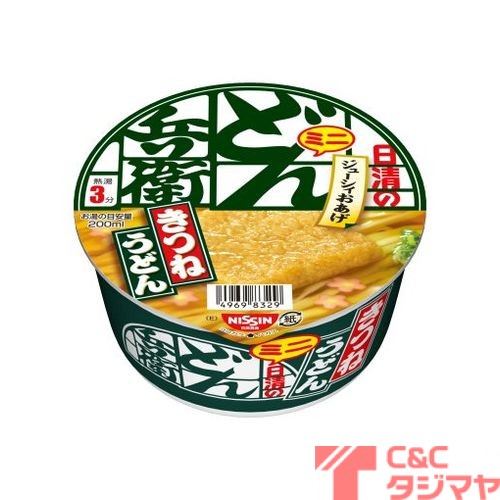 日清 どん兵衛 きつねうどんミニ | 商品紹介 | お菓子・駄菓子の仕入れや激安ネット通販なら菓子卸問屋タジマヤ